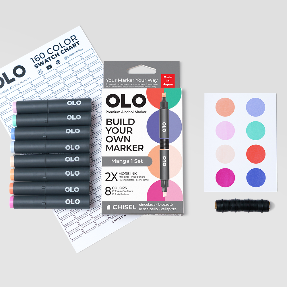 Manga 8pc Chisel Set 1 – OLO Marker