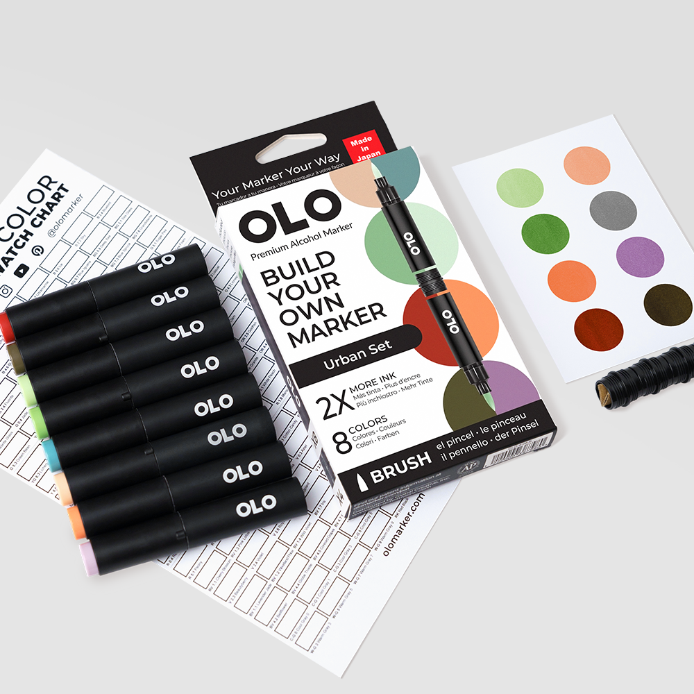 Urban 8pc Brush Set – OLO Marker