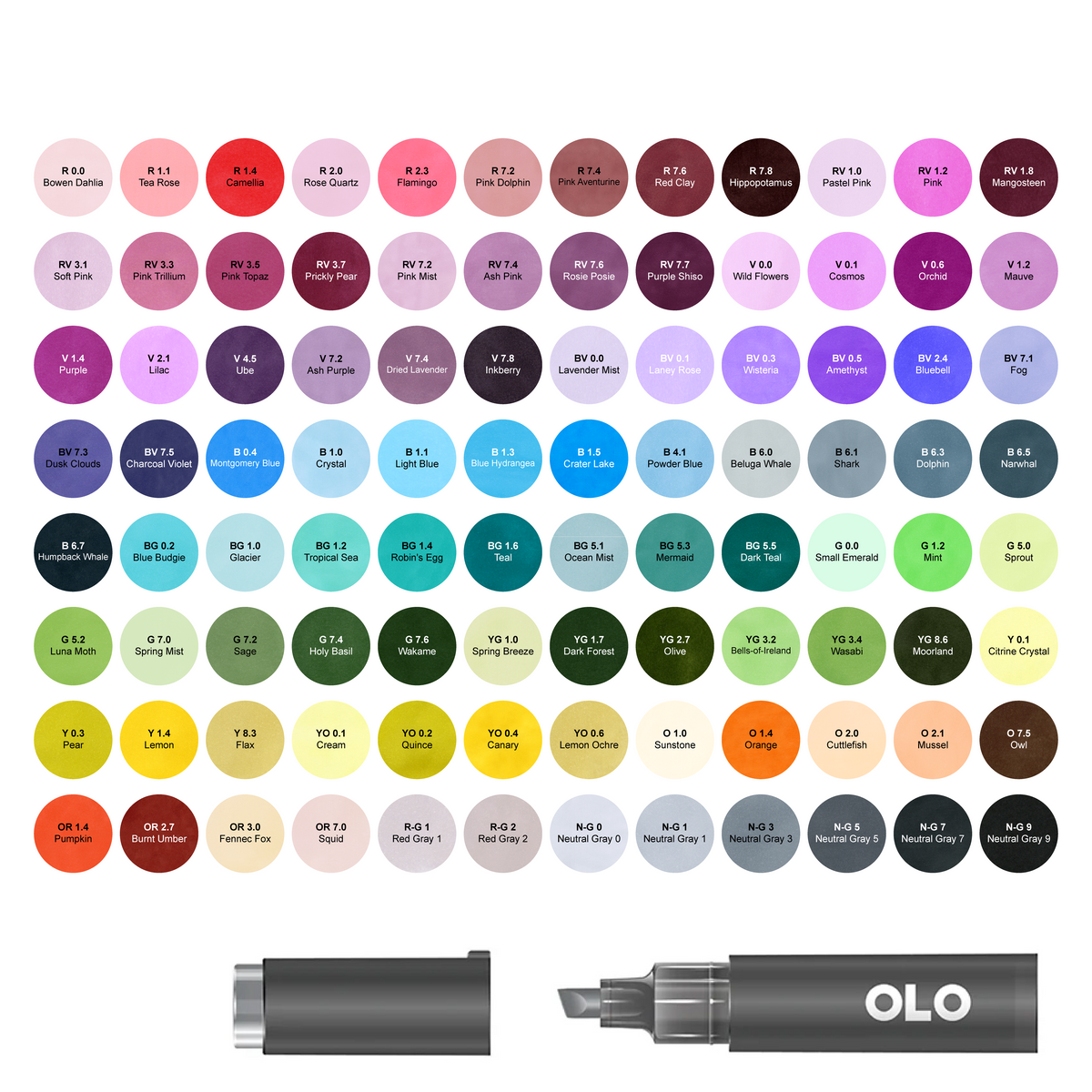 96 New Colors Chisel Set PRESALE – OLO Marker