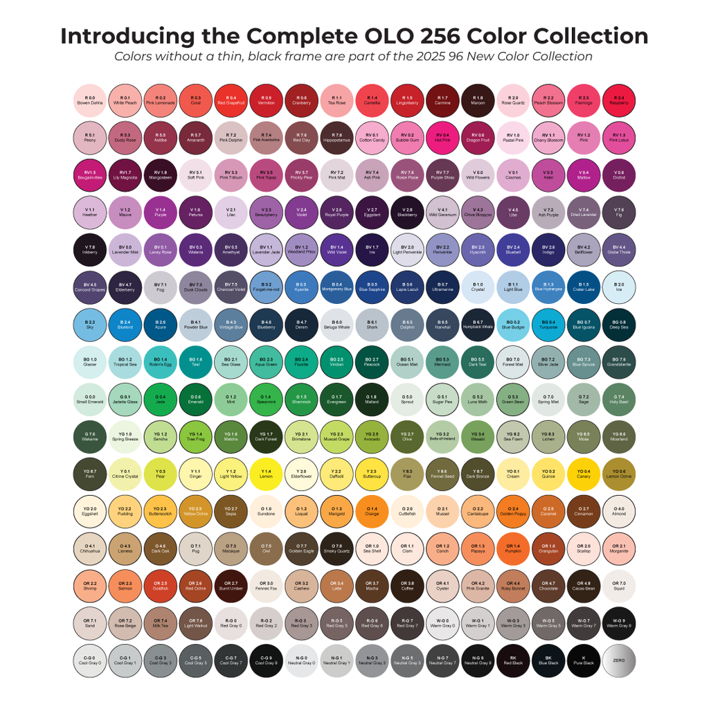 96 New OLO Colors - Presale – OLO Marker