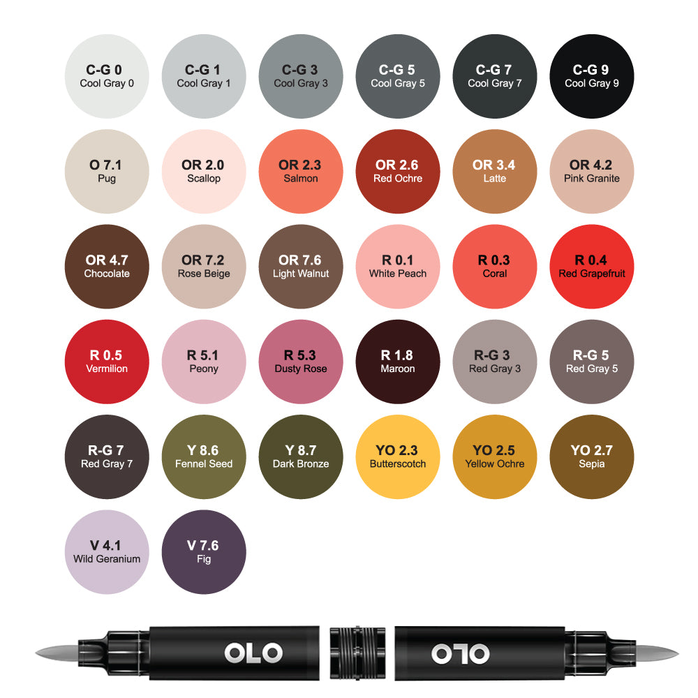 Proko 16pc, 32 Color Zorn Set – OLO Marker