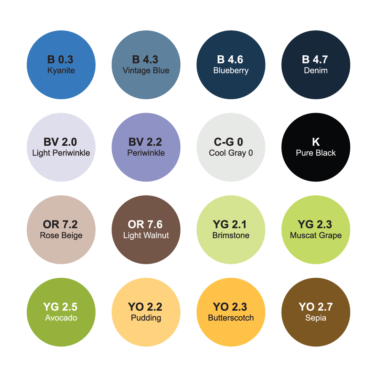 16 Color Chisel Collection 5 – OLO Marker